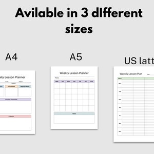 Weekly Lesson Plan Template, Lesson Planner Bundle, Lesson Plan Book ...