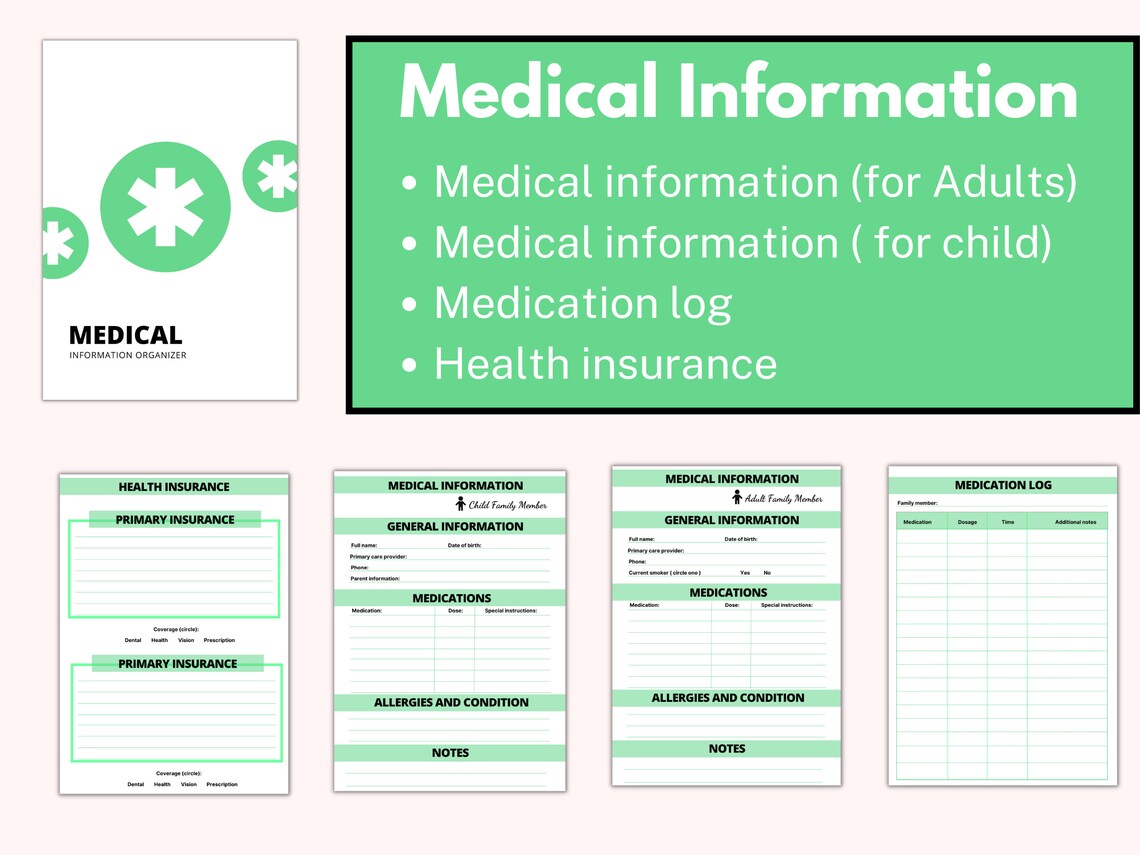 Emergency Binder Printable, Life Binder, in Case of Emergency Binder ...