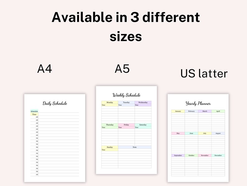 Office Work Planner and Organizer, Office Tasks Schedule Planner, Work ...