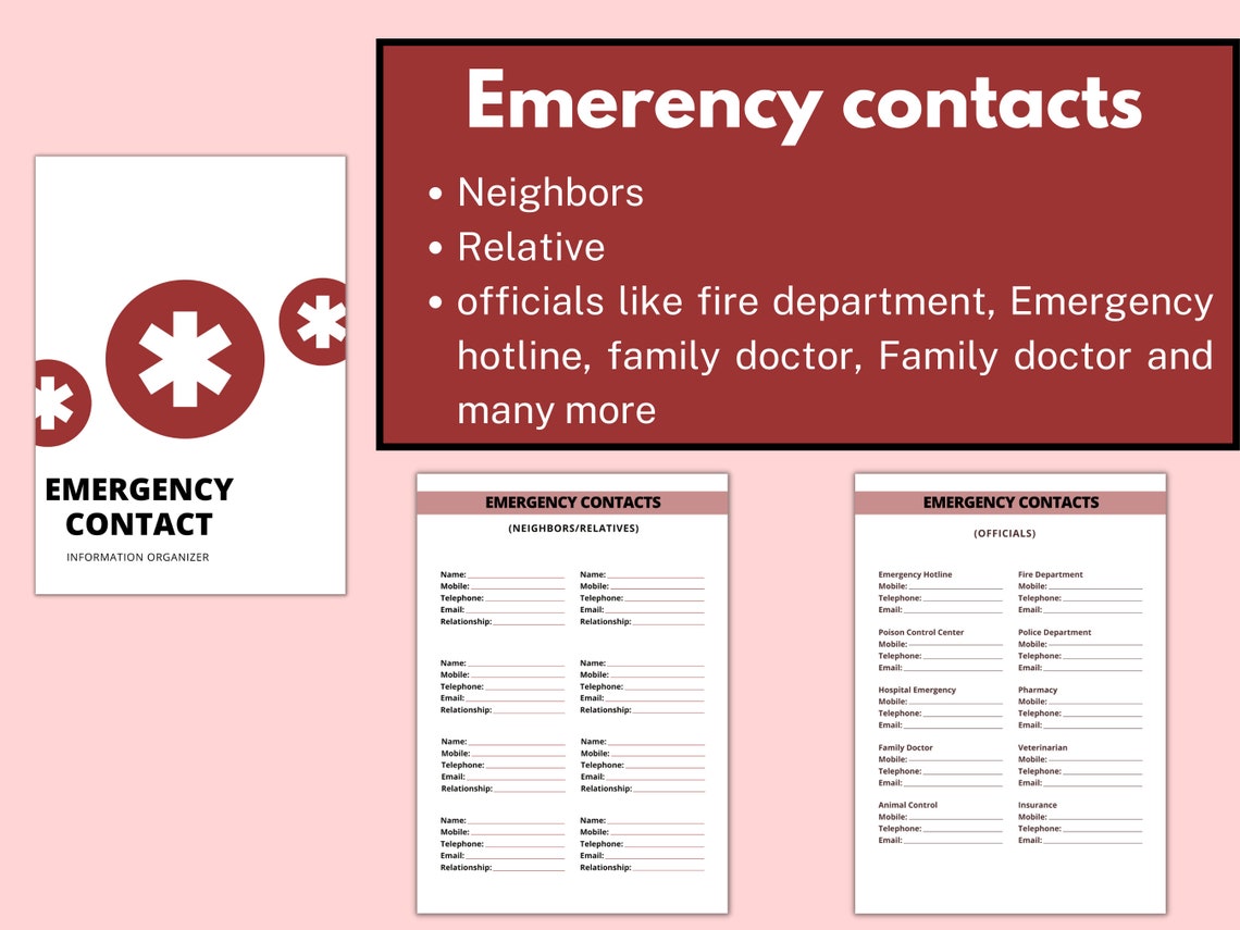 In Case of Emergency Binder, Emergency Binder Printable, Life Binder ...