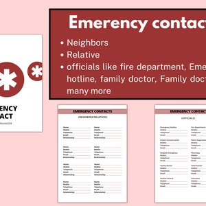 In Case of Emergency Binder, Emergency Binder Printable, Life Binder ...