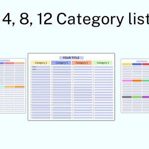 Master Task List Printable, Blank Checklist Template, Master to Do List ...