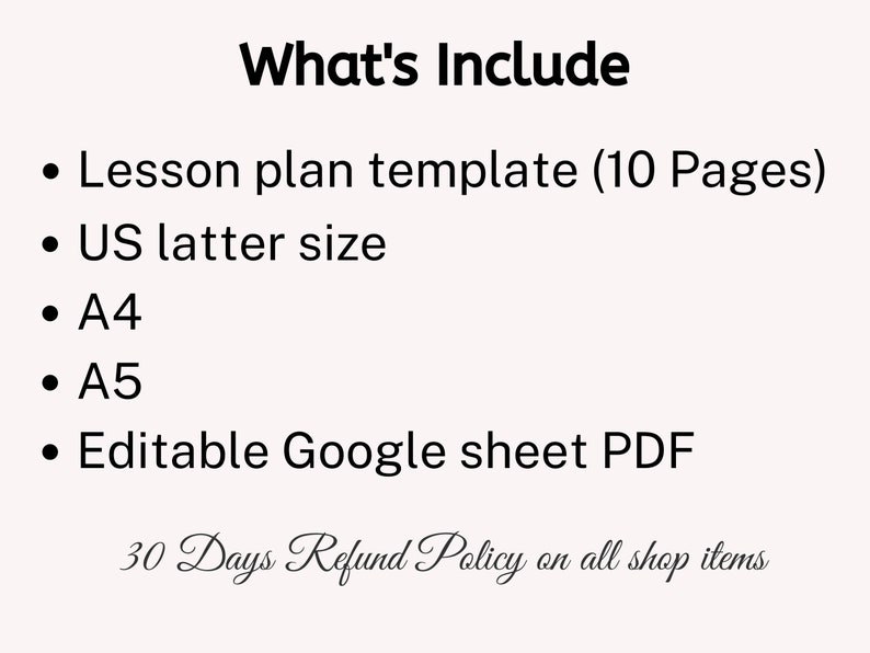 Editable LESSON Plan Template, Lesson Planner Printable, Homeschool ...