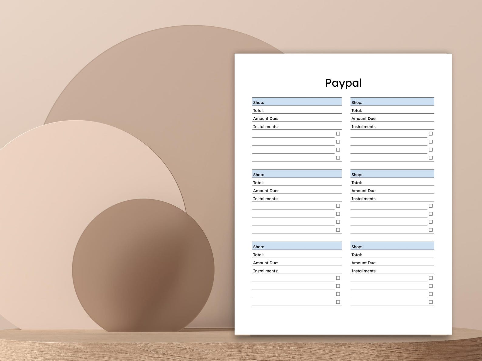 Afterpay Tracker Printable, Buy Now Pay Later Tracker, Afterpay Finance ...