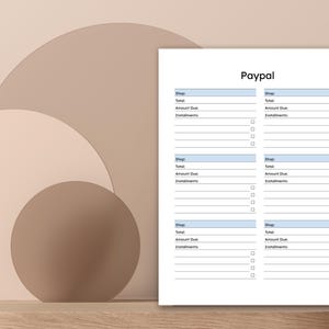 Afterpay Tracker Printable, Buy Now Pay Later Tracker, Afterpay Finance ...