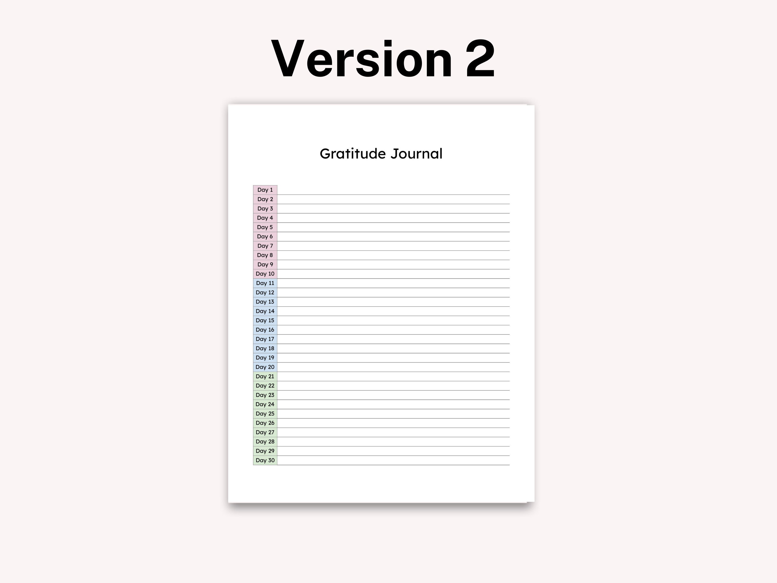 Gratitude Journal Printable Templates, Monthly Gratitude Calendar ...