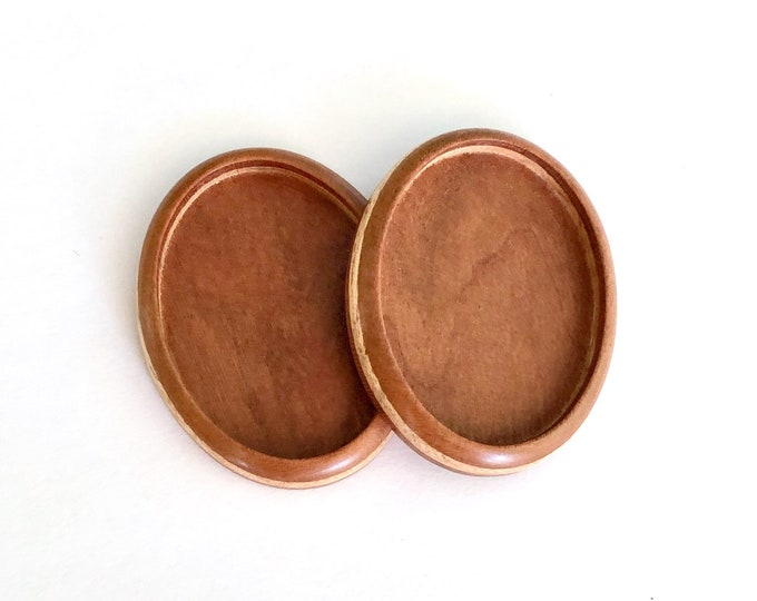 Wooden Blanks Settings Fine Finished NO Laser Hardwood 30 X 40 Mm ...