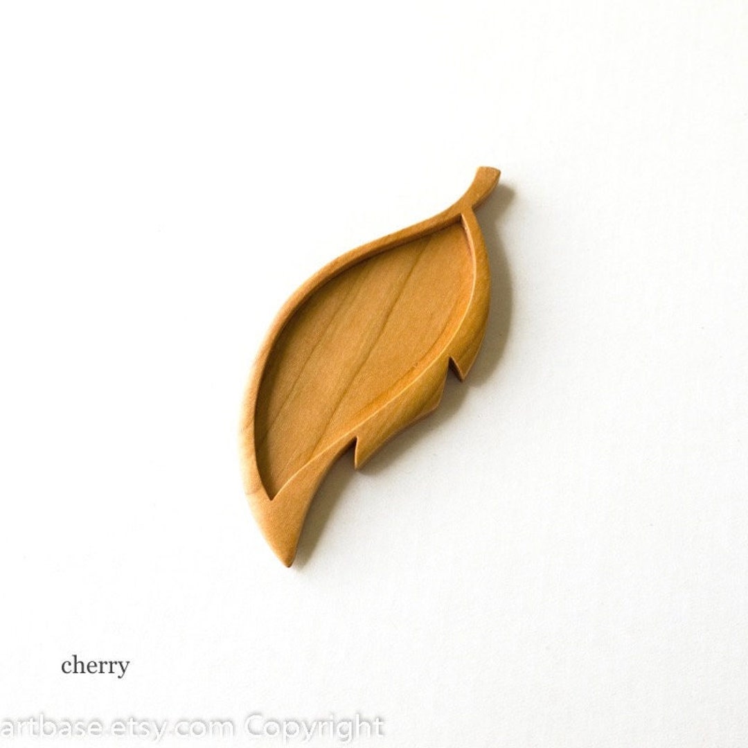 MADE TO ORDER Leaf Brooch Blank Handcrafted by Artbase Hardwood 28 X 73 ...