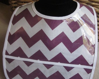 WATERPROOF WIPEABLE Baby or Toddler Plastic Coated Bib With | Etsy