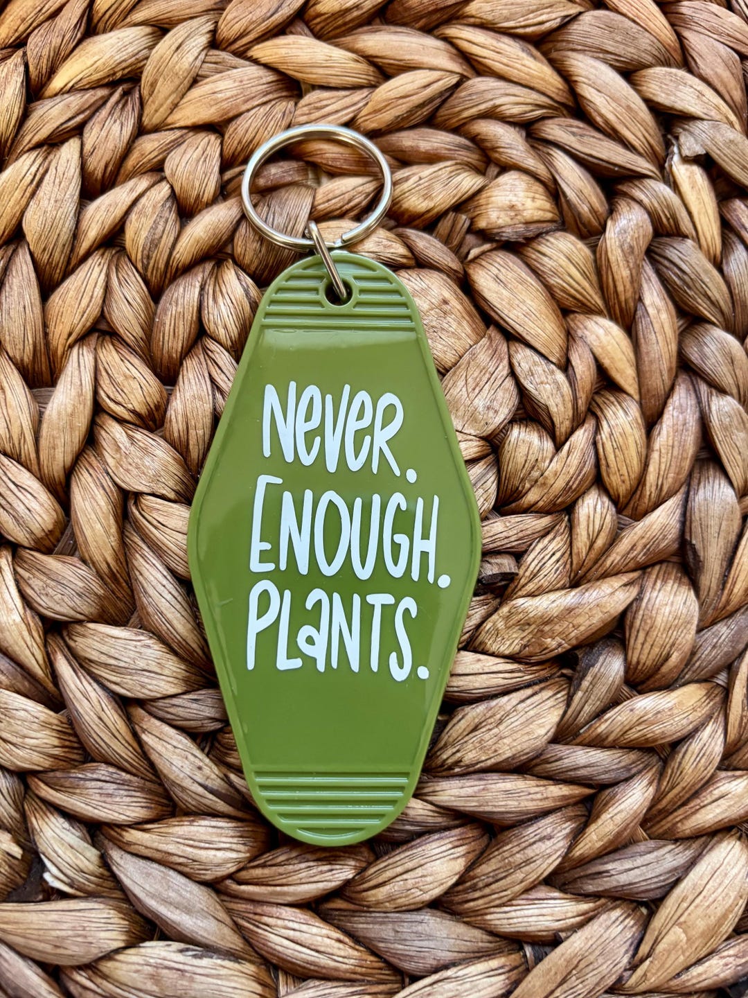 Cute Vintage Style Motel Keychain Never Enough Plants Funny Gift - Etsy