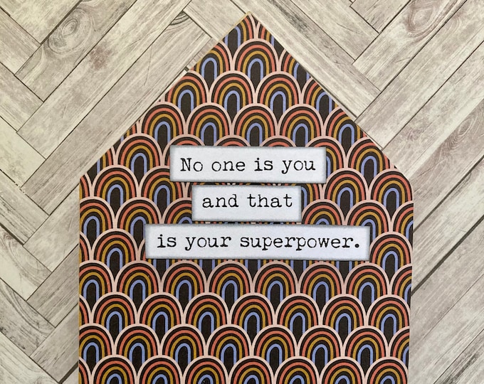 No One is You and That is Your Superpower Mixed Media - Etsy