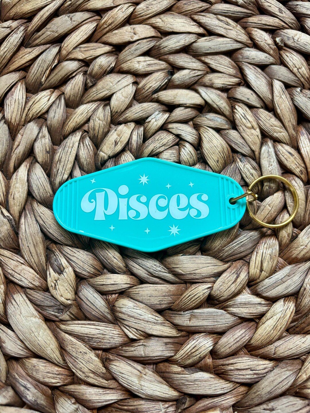 Cute Vintage Style Motel Keychain Horoscope Astrology Sign Pisces ...