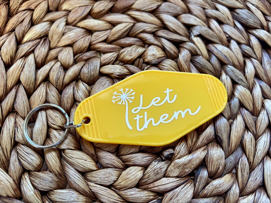 Cute Vintage Style Motel Keychain “let Them” Keychain Car Keys Gift ...