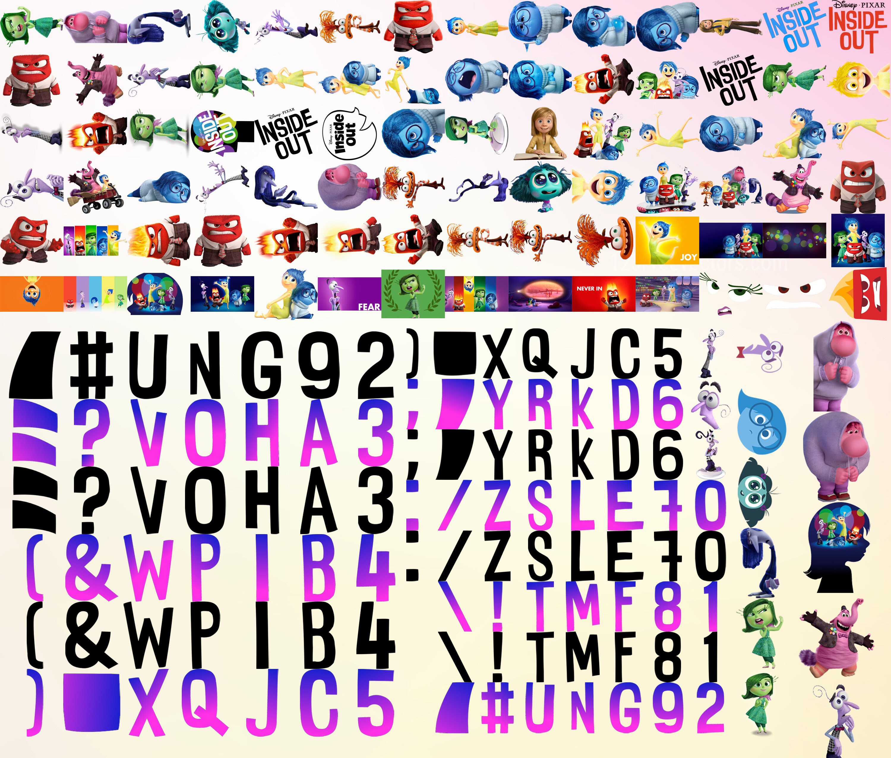 Más de 500 imágenes prediseñadas Png de paquete Inside Out, archivos ...