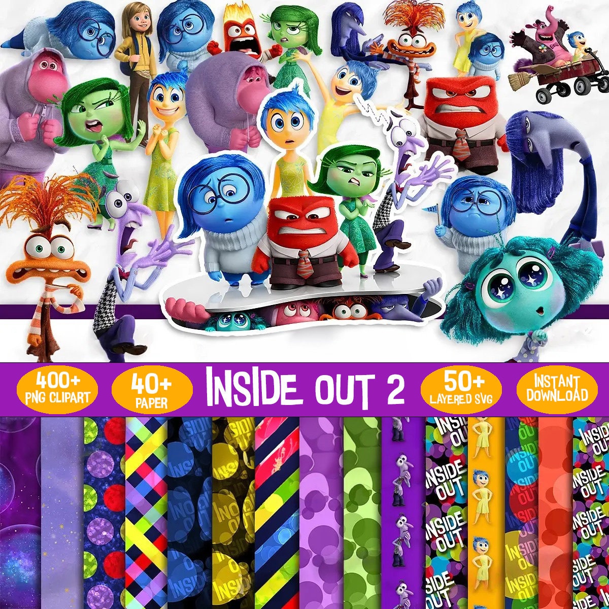 Más de 500 imágenes prediseñadas Png de paquete Inside Out, archivos ...