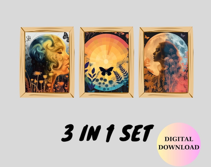 Vintage Matte Oil Painting Poster, Printed Oil Painting Art Poster ...