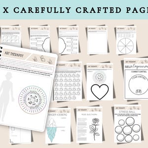 Art Therapy Worksheets for Mental Health and Self Esteem . Therapy Book ...