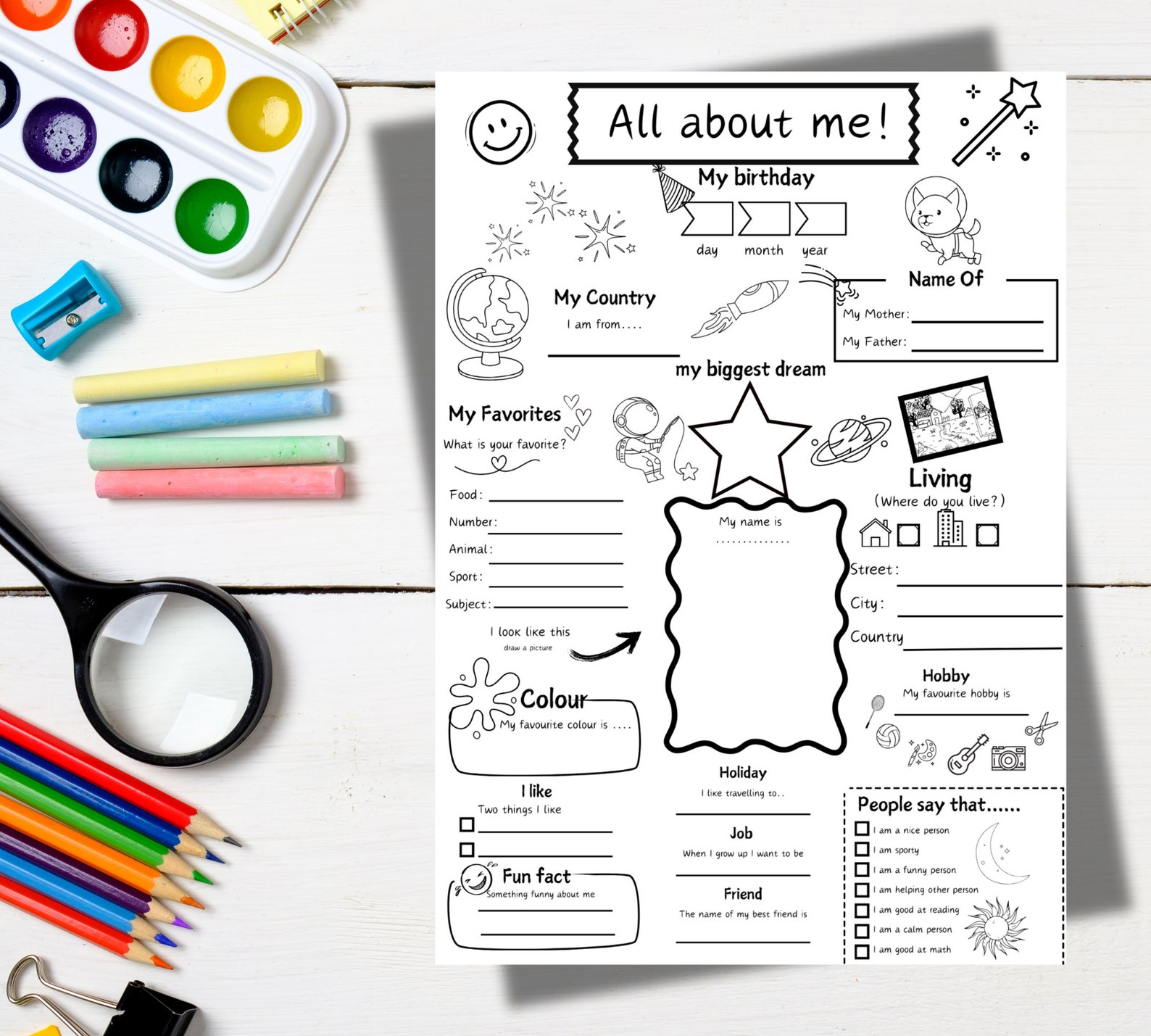 All About Me Survey Printable,getting to Know You, Coworker Questions ...