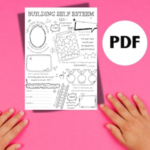 Building Self Esteem Worksheet Mental Health Work Page Worksheet for ...