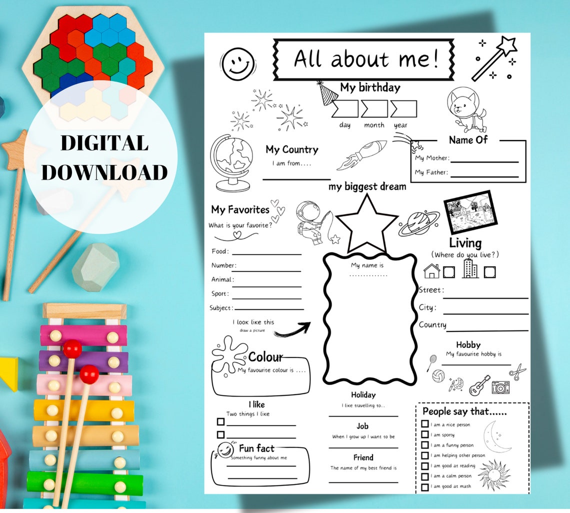 All About Me Survey Printable,getting to Know You, Coworker Questions ...