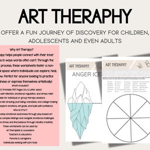 Art Therapy Worksheets for Mental Health and Self Esteem . Therapy Book ...
