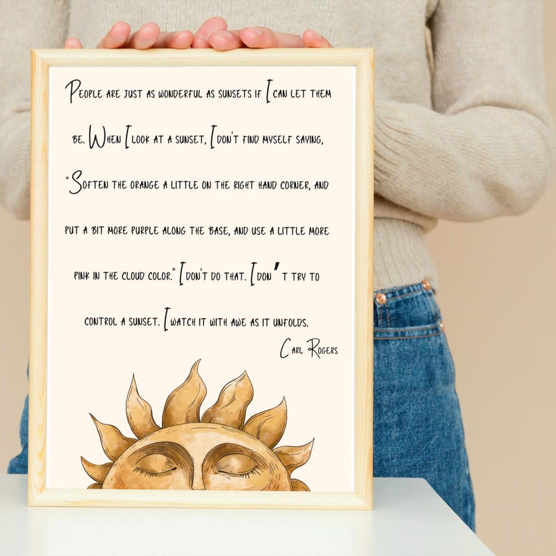 Carl Rogers Quote - Etsy