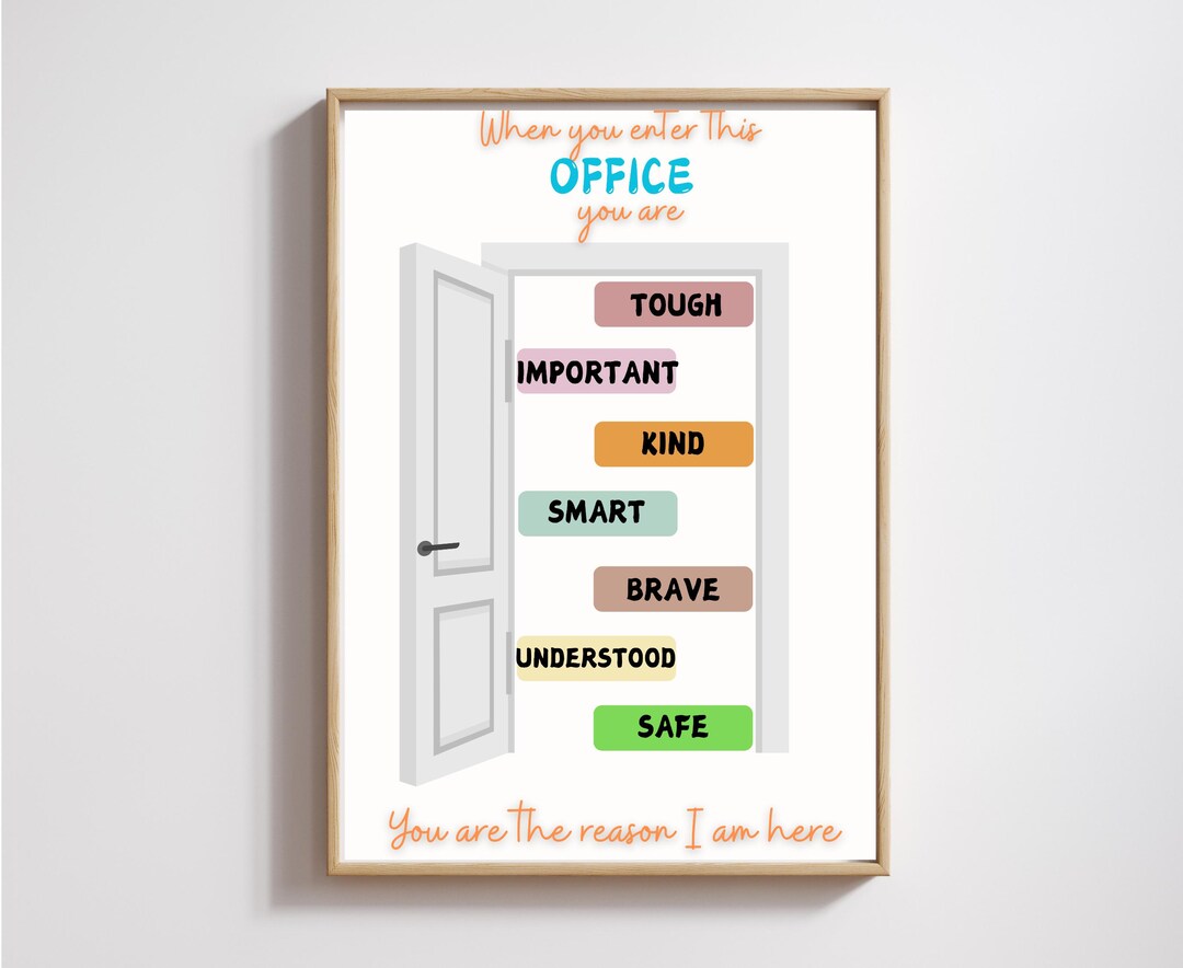 Therapy Office Sign Decor Mental Health Print Counselling Office ...