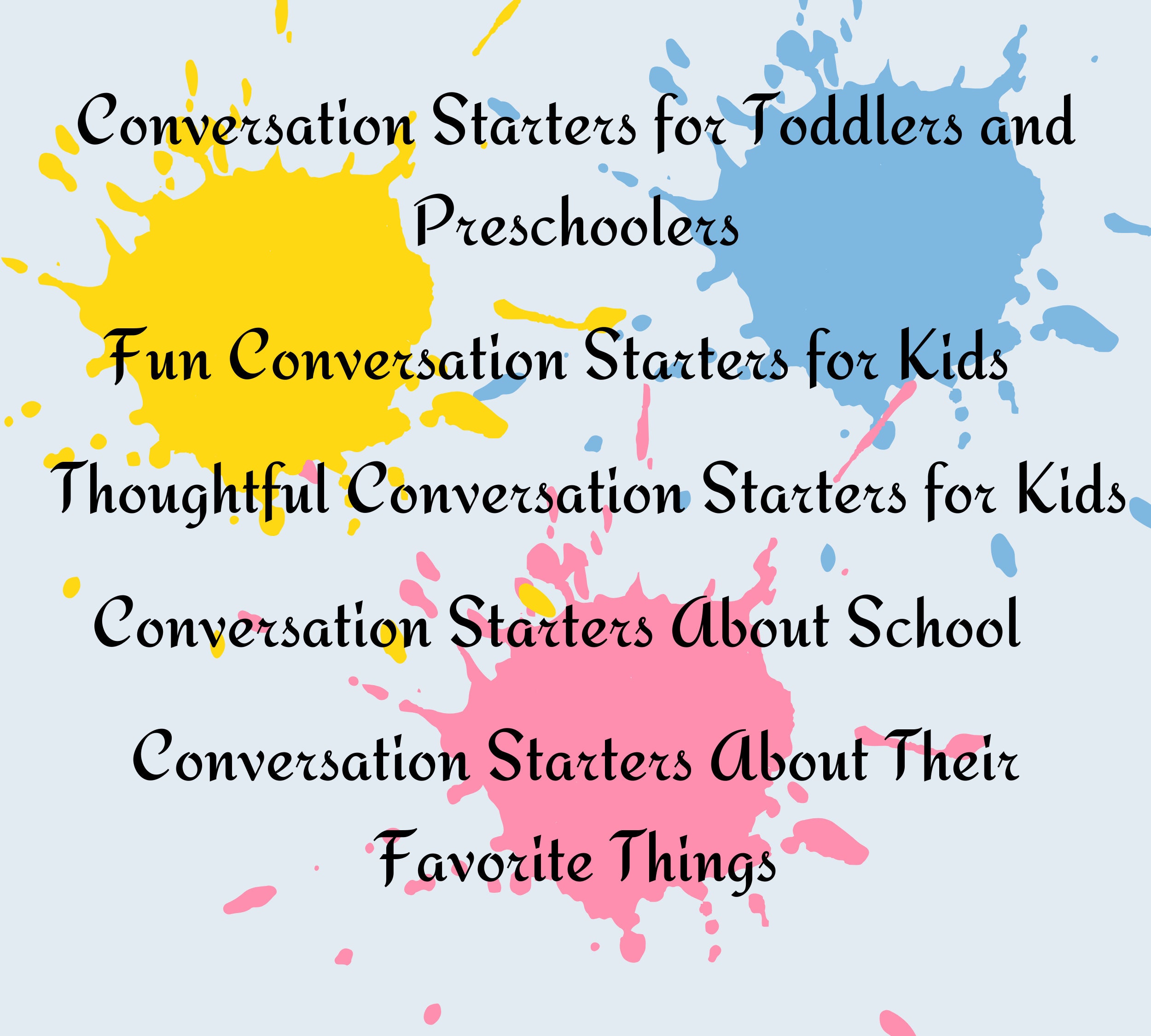 Conversation Cards for Kids Conversation Games for Kids, Fun and ...