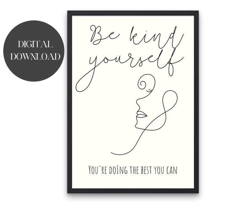 Gentle Reminder: Be Kind When You Speak to Yourself, Self-esteem Mental ...