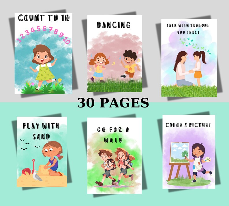 Coping Skills Card for Kids Trauma Cards Coping Skill Emotional ...