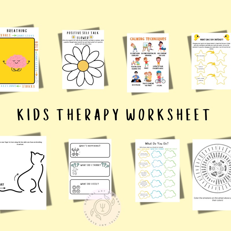 Cbt Thought Record Kids - Etsy