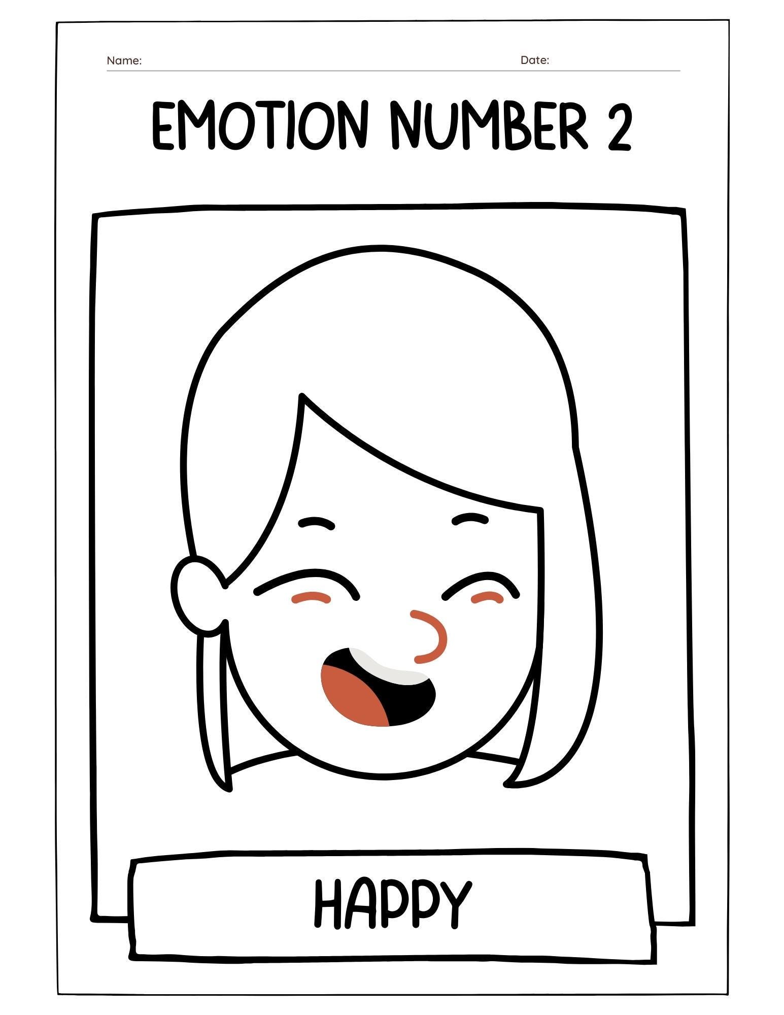 Emotions Coloring Workbook for Kids Including Learn Feelings for ...