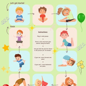 KIDS YOGA POSES, Yoga Posters, Kids Movement Activity, Yoga Poses, Yoga ...
