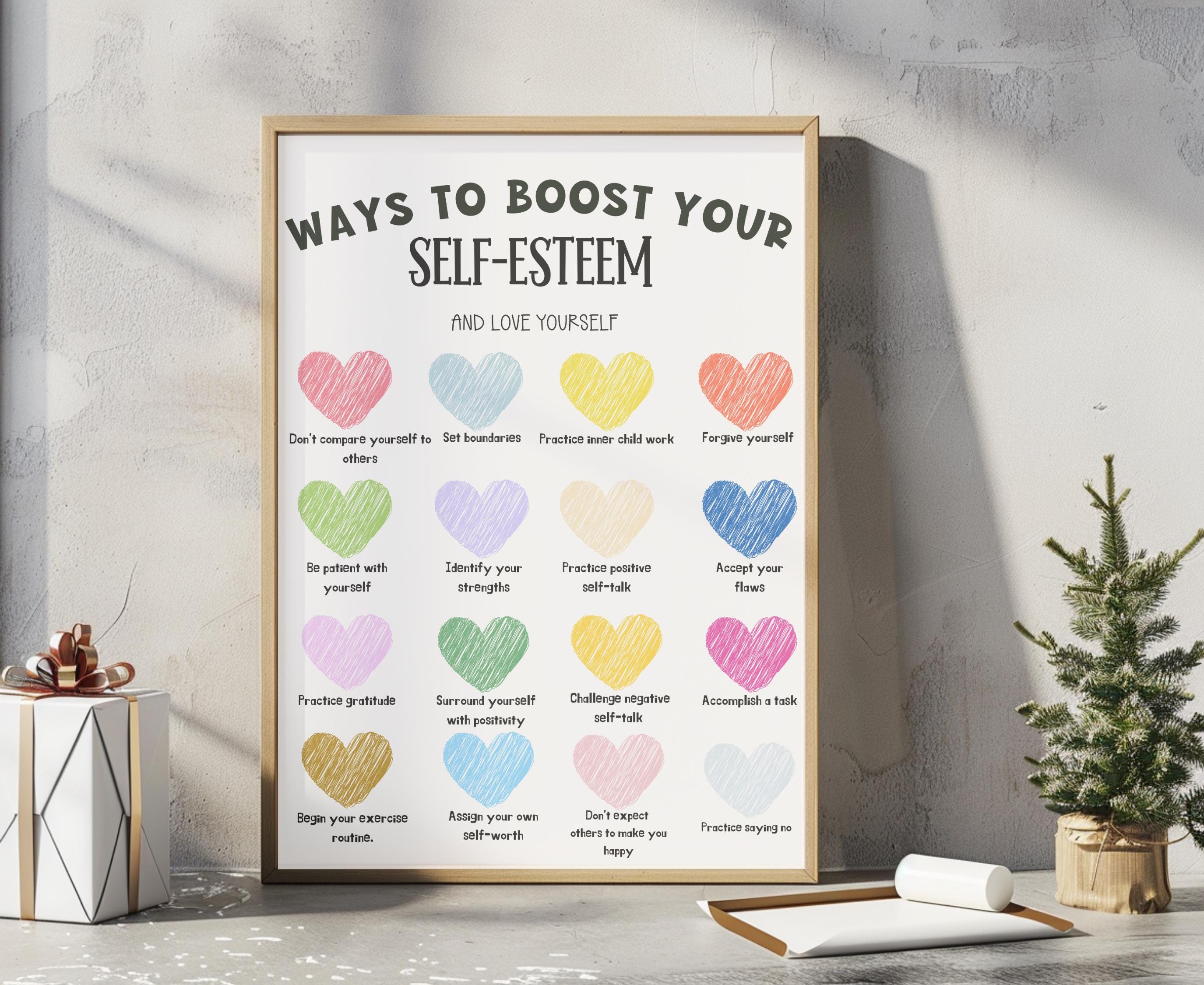 Self Esteem Printable Wall Art, Mental Health Printable, Self Love ...
