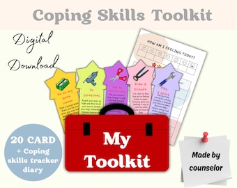 Coping Skills Toolbox Play Therapy Therapy Worksheet Activities Calming ...