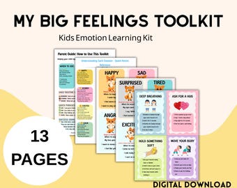 My Big Feelings Toolkit Kids Emotion Learning Kit Printable PDF ...
