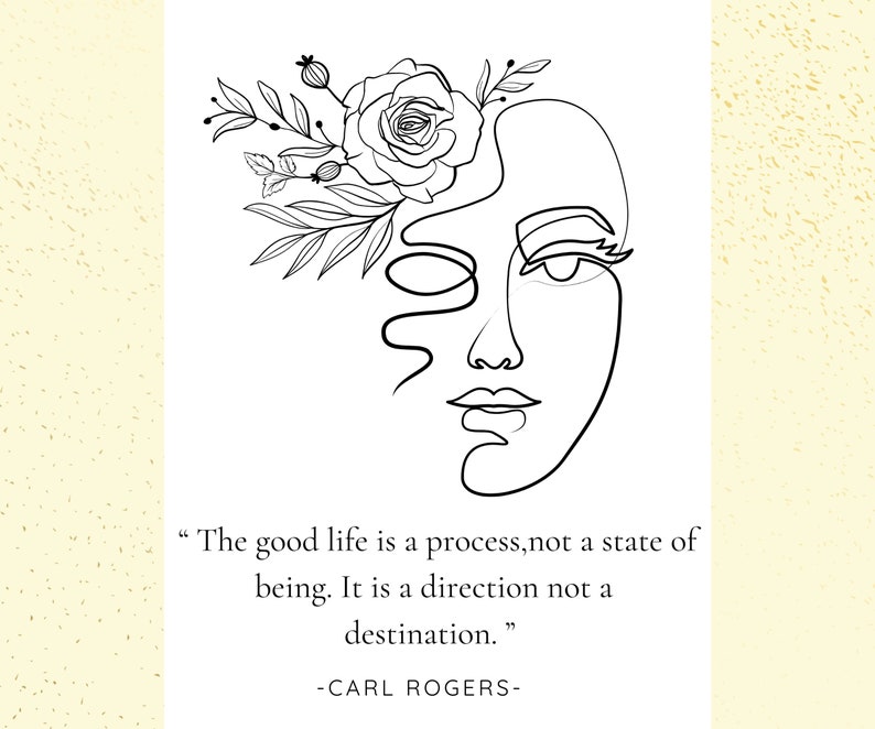 Carl Rogers Therapy Poster Meaningfull Quotes Poster 2x3,3x4, 4x5 ...