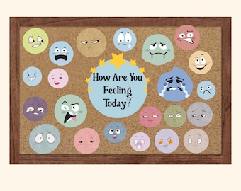Digital Emotions Bulletin Board Border - Instant Download - Etsy Canada