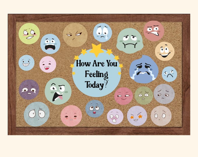Digital Emotions Bulletin Board Border - Instant Download - Etsy Canada