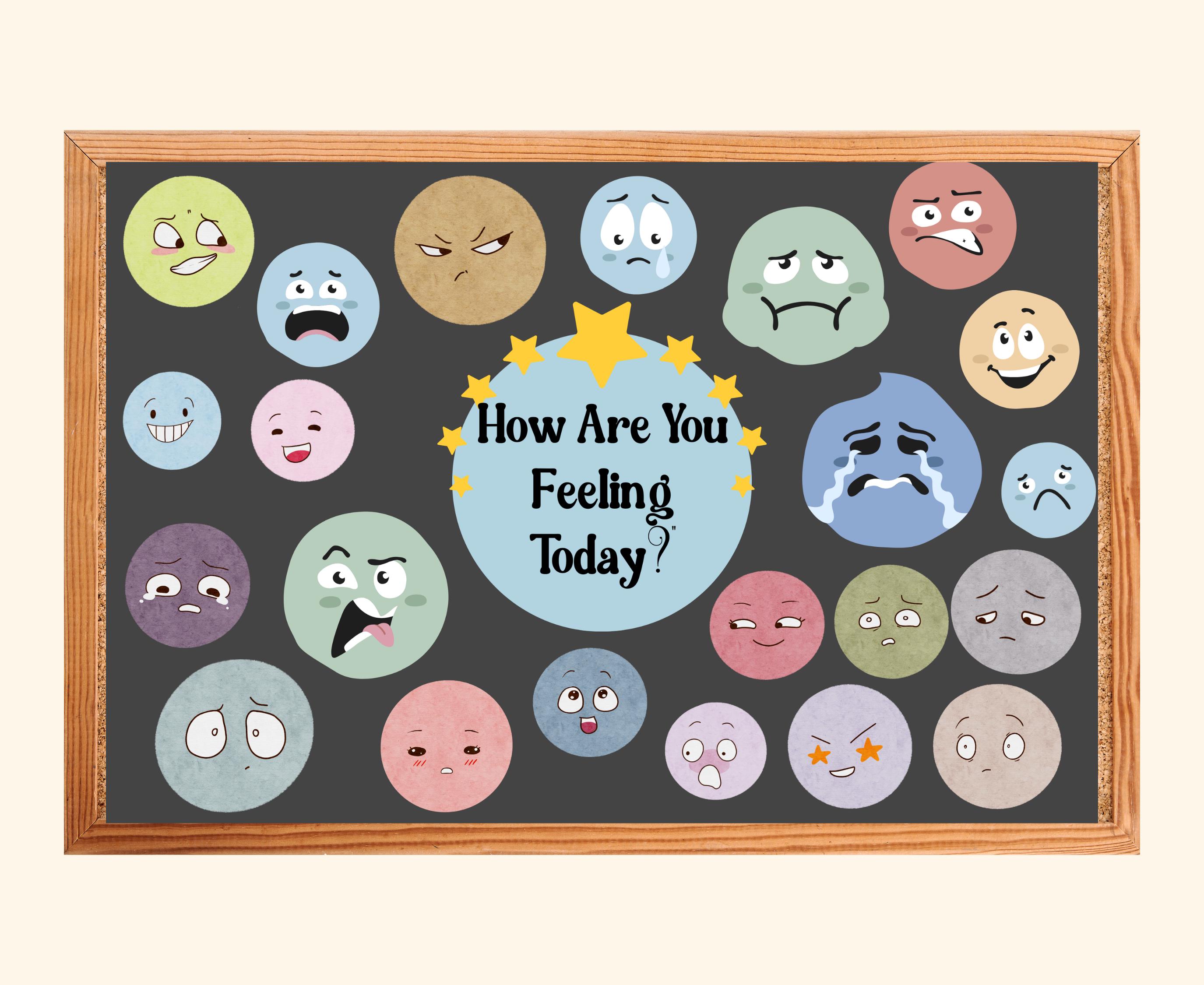 How Are You Feeling Today Chart Emotions Board Bundle Classroom ...