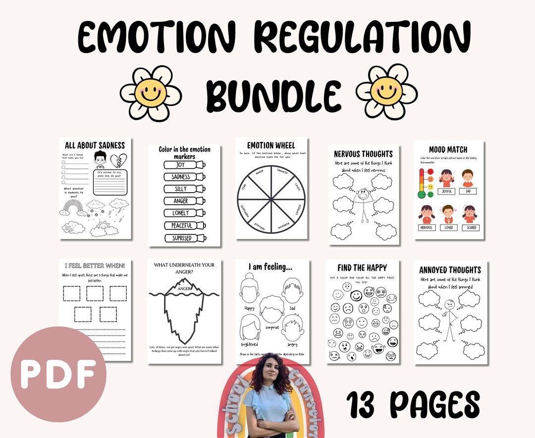 Feelings Emotions Worksheets Bundle Social Emotional Learning Printable ...