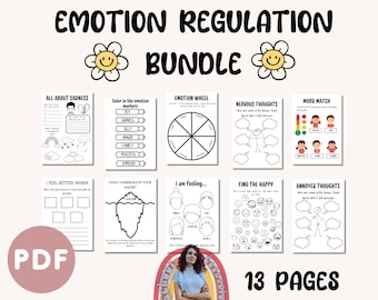 Feelings Emotions Worksheets Bundle Social Emotional Learning Printable ...