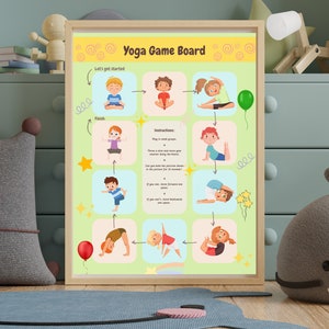 KIDS YOGA POSES, Yoga Posters, Kids Movement Activity, Yoga Poses, Yoga ...