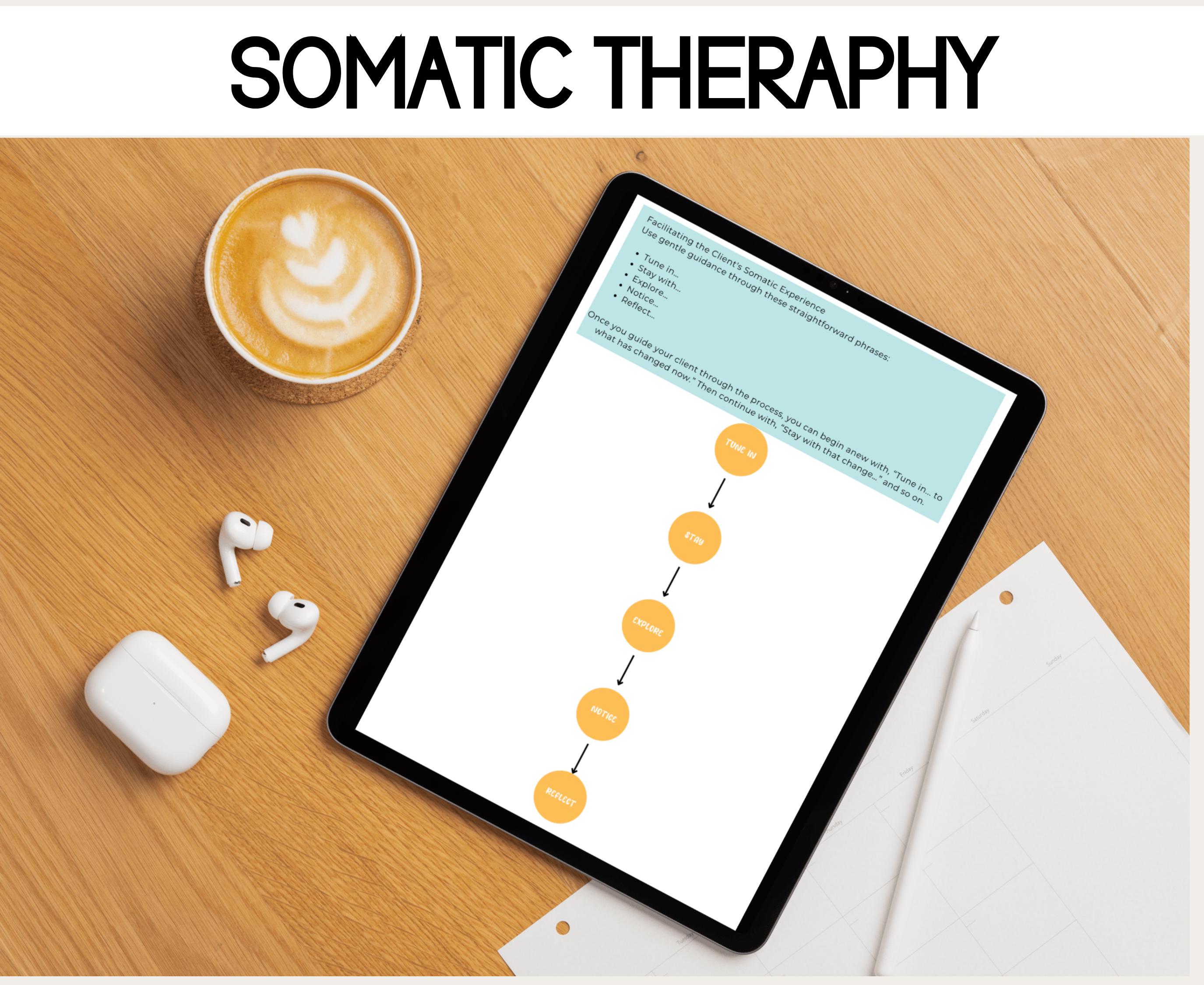 Somatic Therapy Workbook Printable, Getting to Know Your Body ...