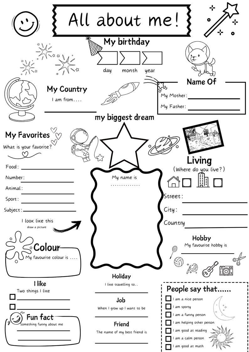 All About Me Survey Printable,getting to Know You, Coworker Questions ...