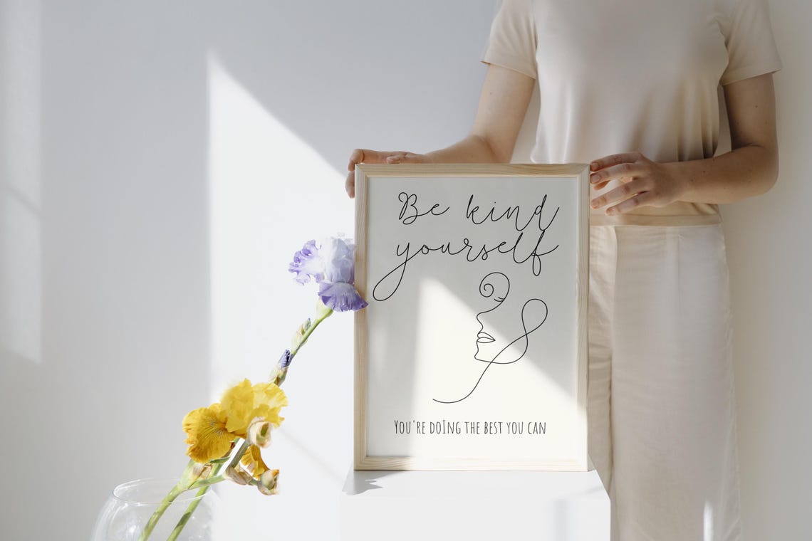 Gentle Reminder: Be Kind When You Speak to Yourself, Self-esteem Mental ...