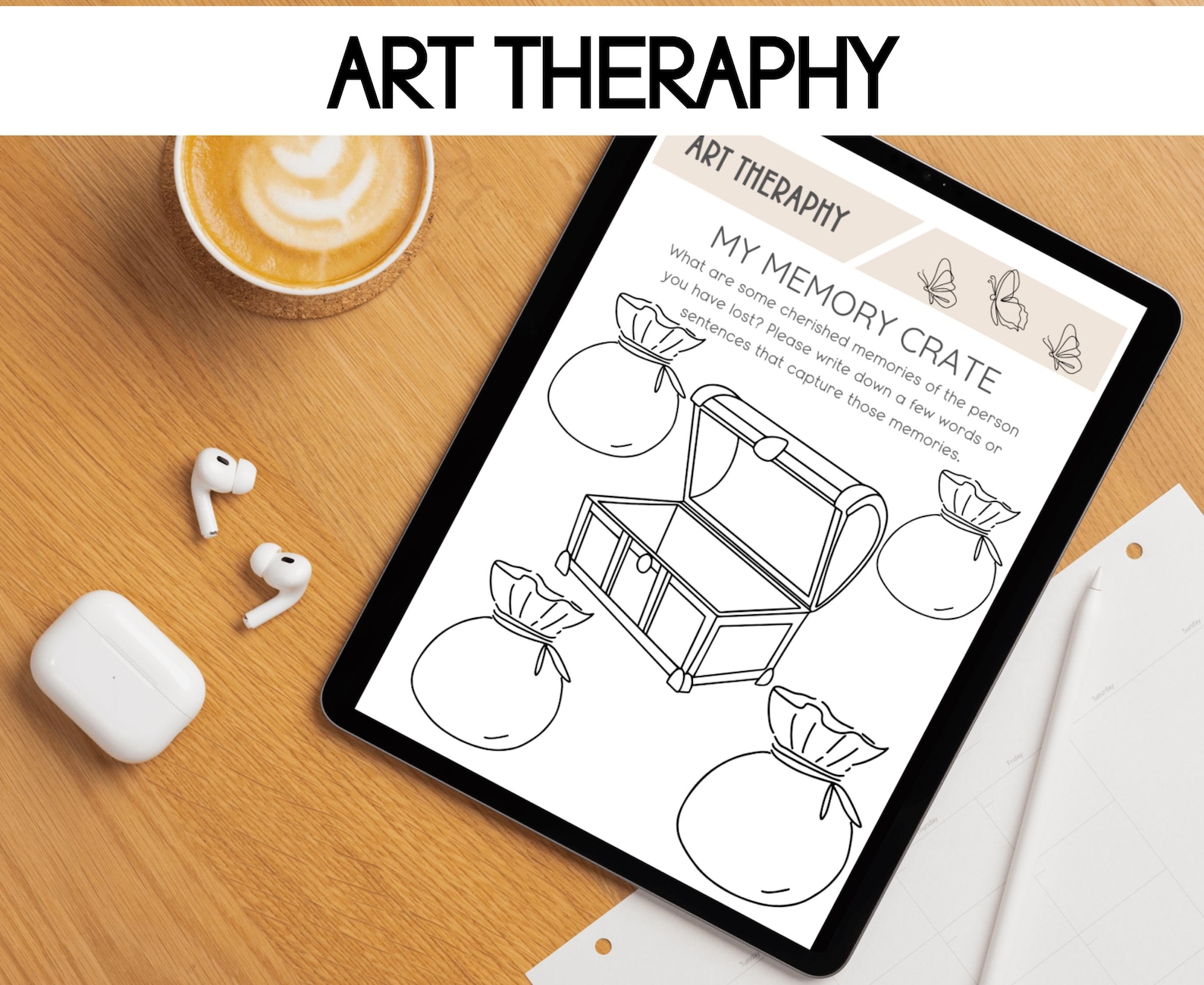 Art Therapy Worksheets for Mental Health and Self Esteem . Therapy Book ...