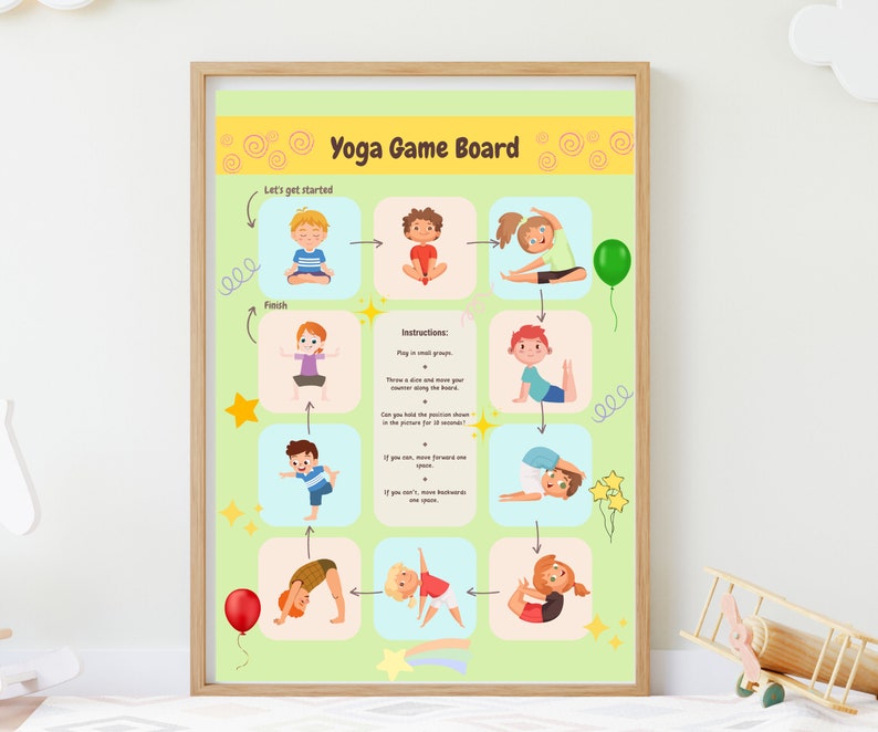 KIDS YOGA POSES, Yoga Posters, Kids Movement Activity, Yoga Poses, Yoga ...