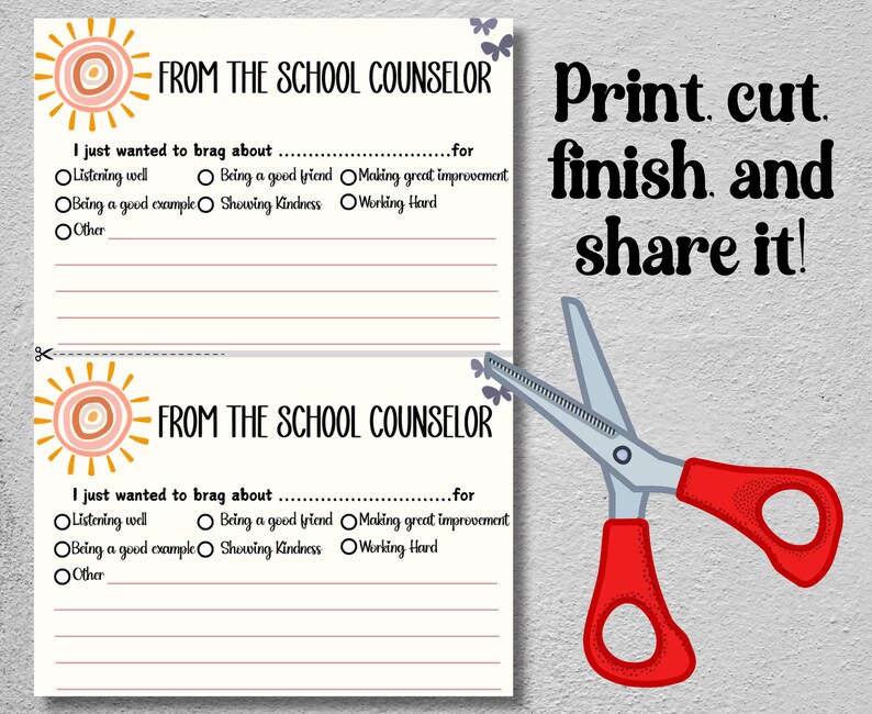School Counselor Office Note Printable School Psychologist Decor ...