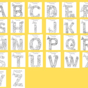 Mandala Alphabet Coloring Pages. Letter Coloring. Printable Letter ...